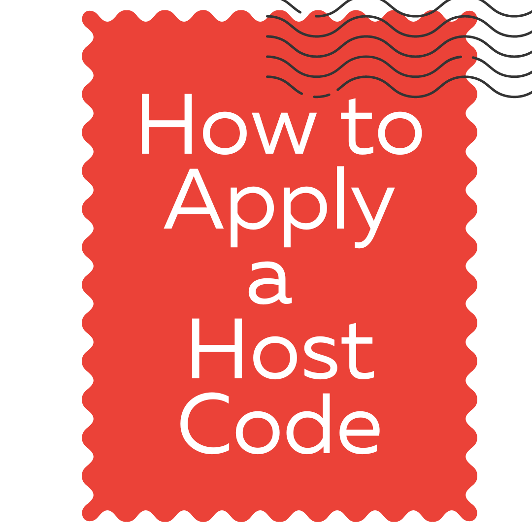 How To Apply A Host Code How To Apply A Host Code